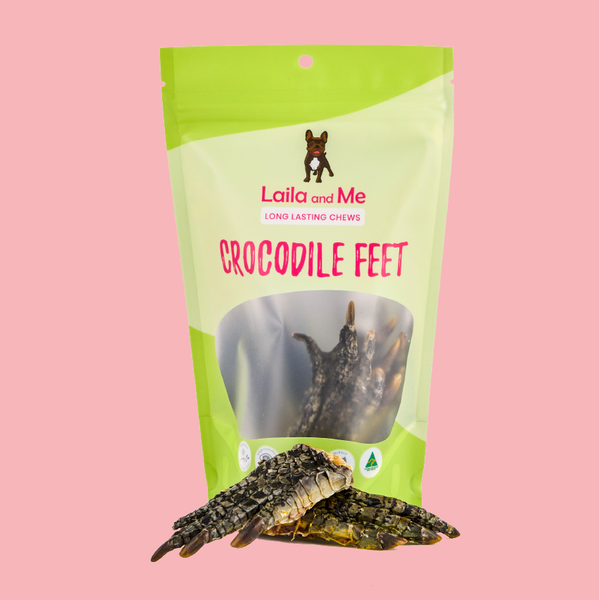 Crocodile Pet Treats made in Australia | Ethically Sourced - Laila and Me